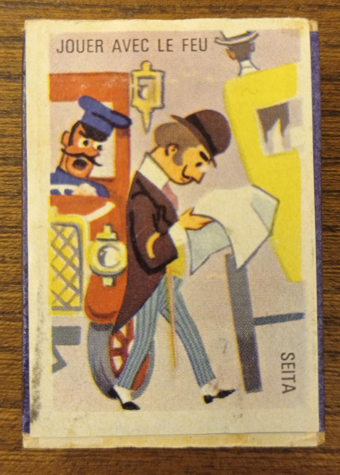 Humorous fire themed matchboxes - Matches Museum